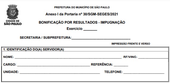 REPUBLICAÇÃO - PORTARIA Nº 30/SGM-SEGES/2021 - INSTITUI OS FORMULÁRIOS ...